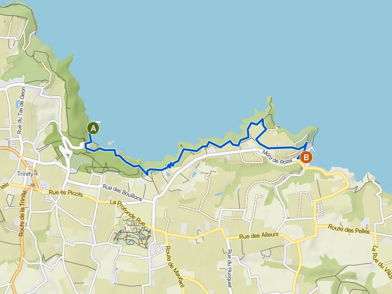 Hike - Bouley Bay to Rozel - Jersey | hike | Komoot